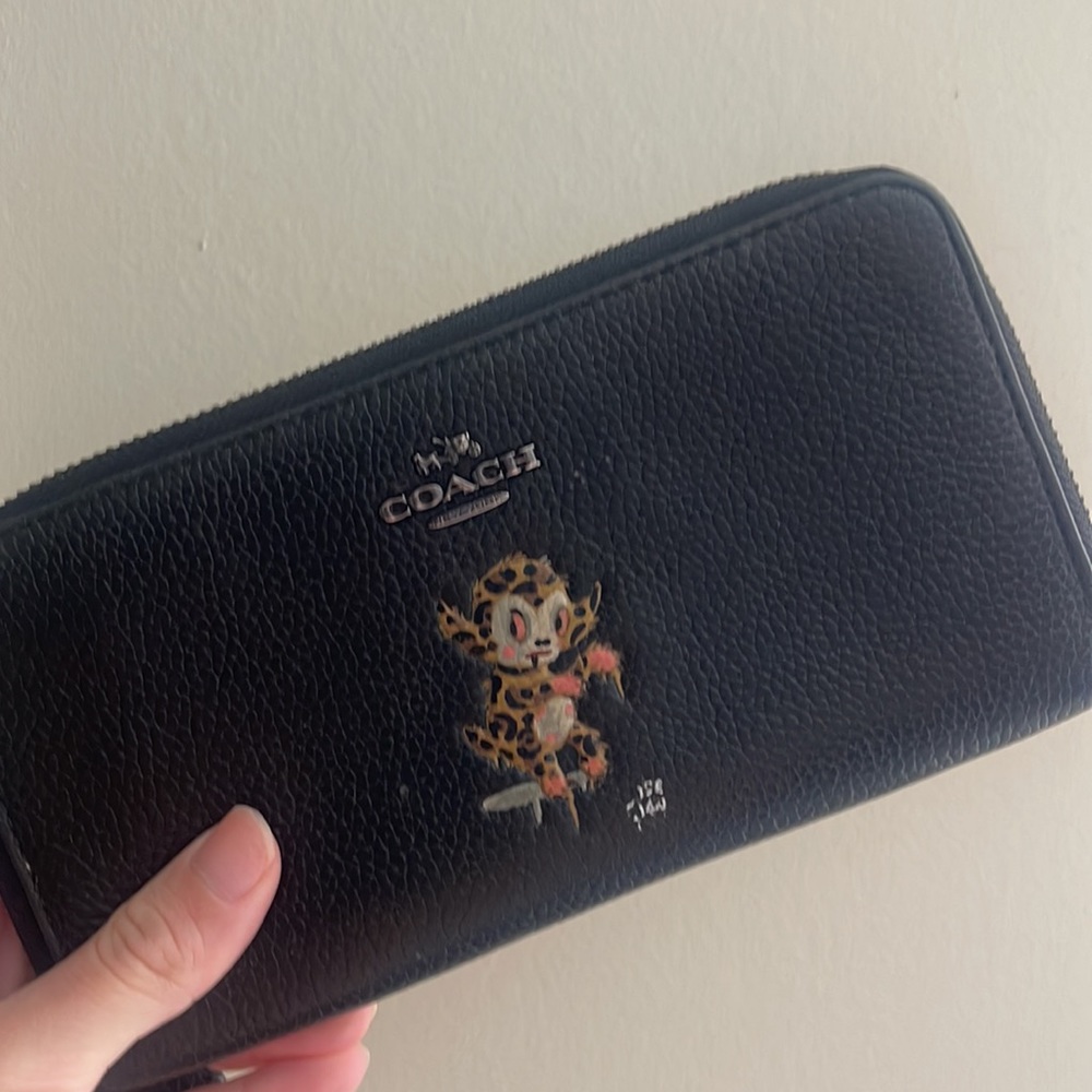 Coach Artist Collab Black Wallet - Gem